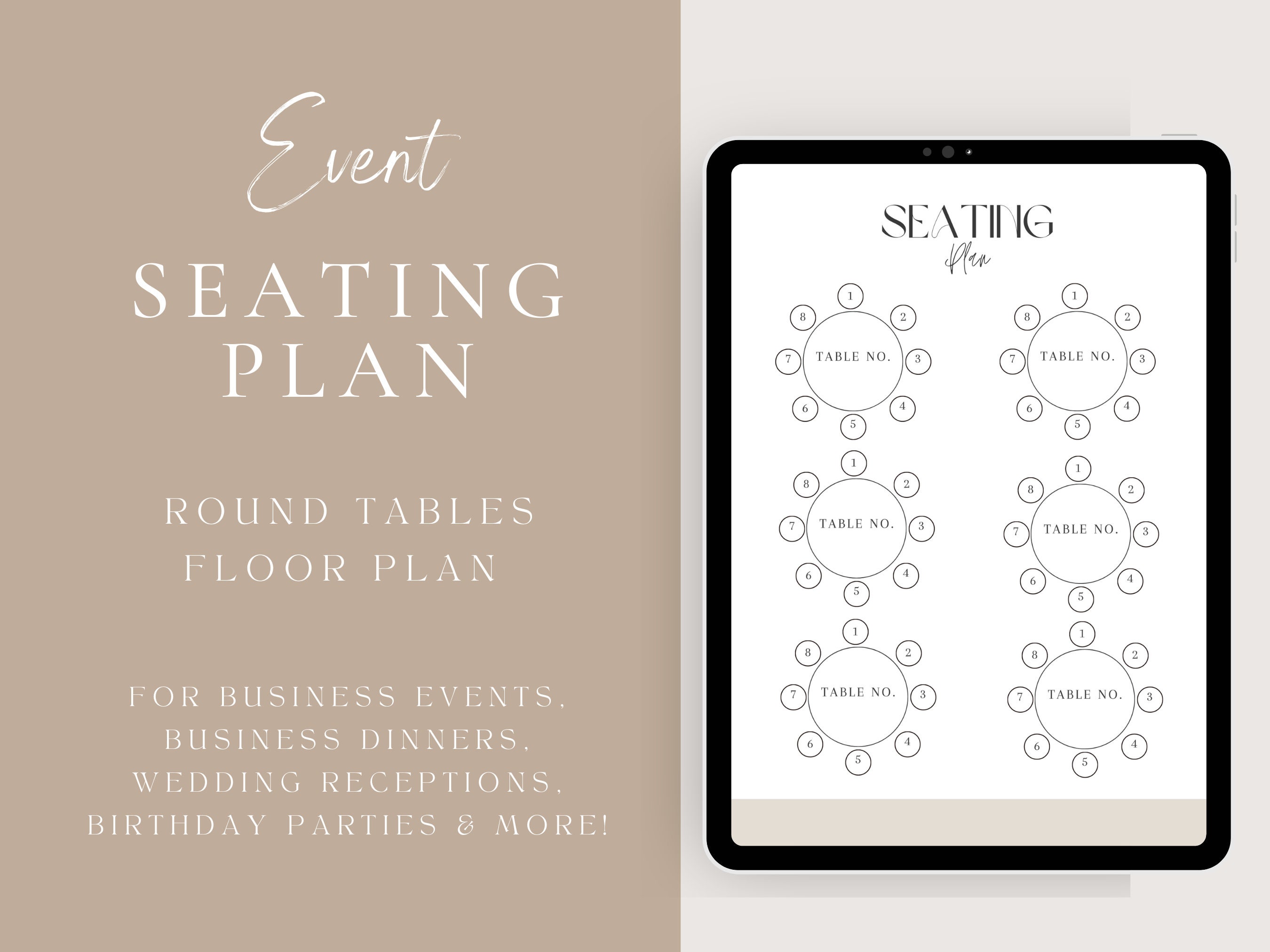 Event Seating Chart Template Download Seating Chart Printable Table ...