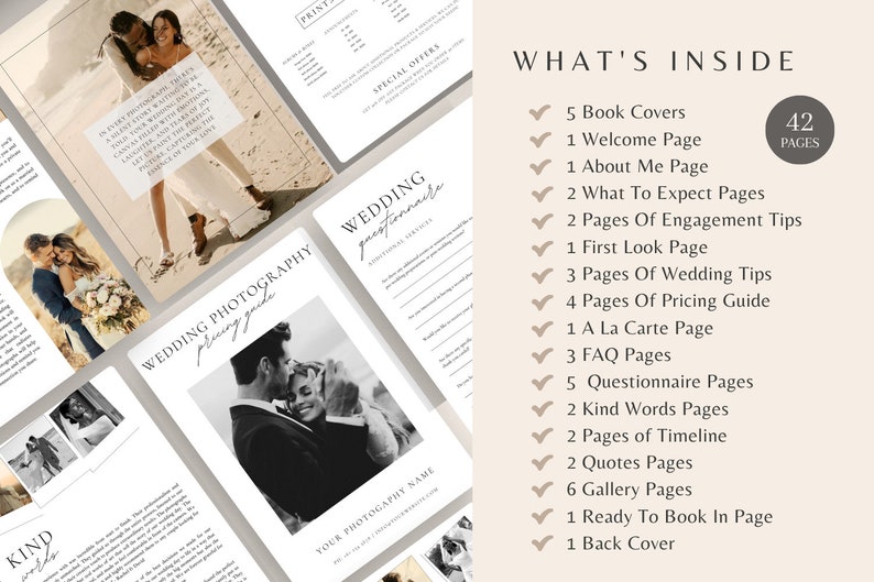 Wedding Photography Welcome Guide Template Wedding - Etsy