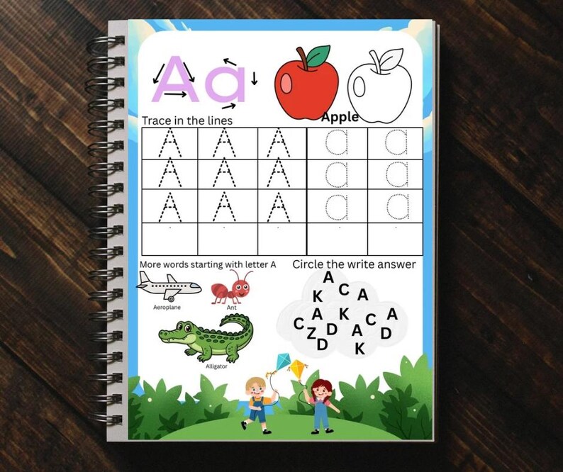 Letter Tracing Worksheets A-J | Alphabet Printable for Kids | Preschool ...