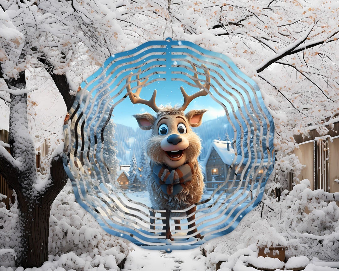 FUNNY CHRISTMAS Wind Spinner PNG Christmas Reindeer Png - Etsy