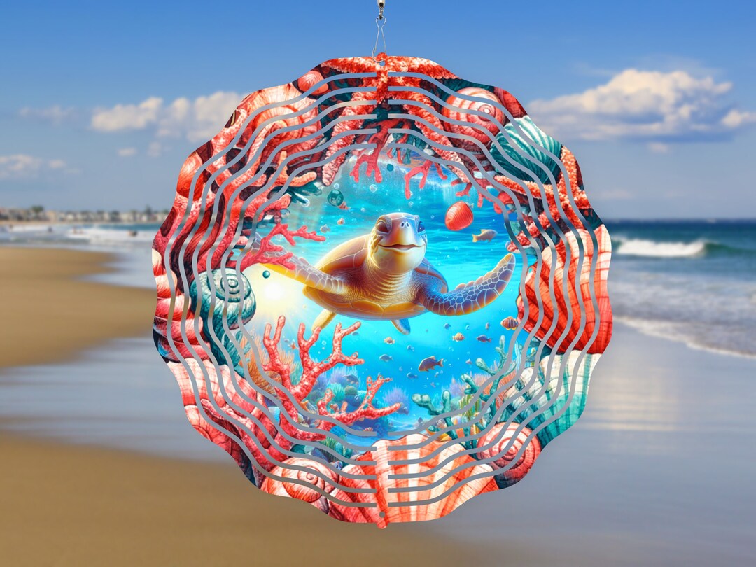 Turtle Wind Spinner PNG Turtle Sublimation Designs Turtle PNG Beach PNG ...