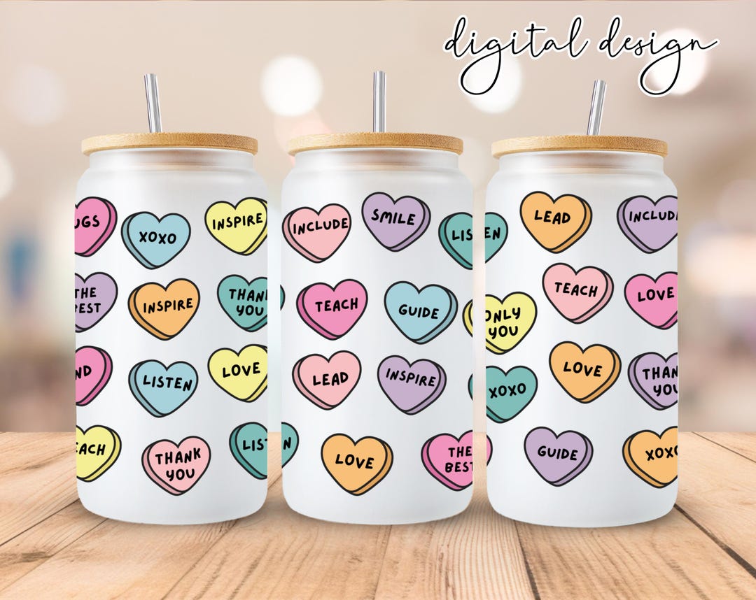 Teacher Libby Cup Design Teacher Appreciation PNG for Sublimation on ...