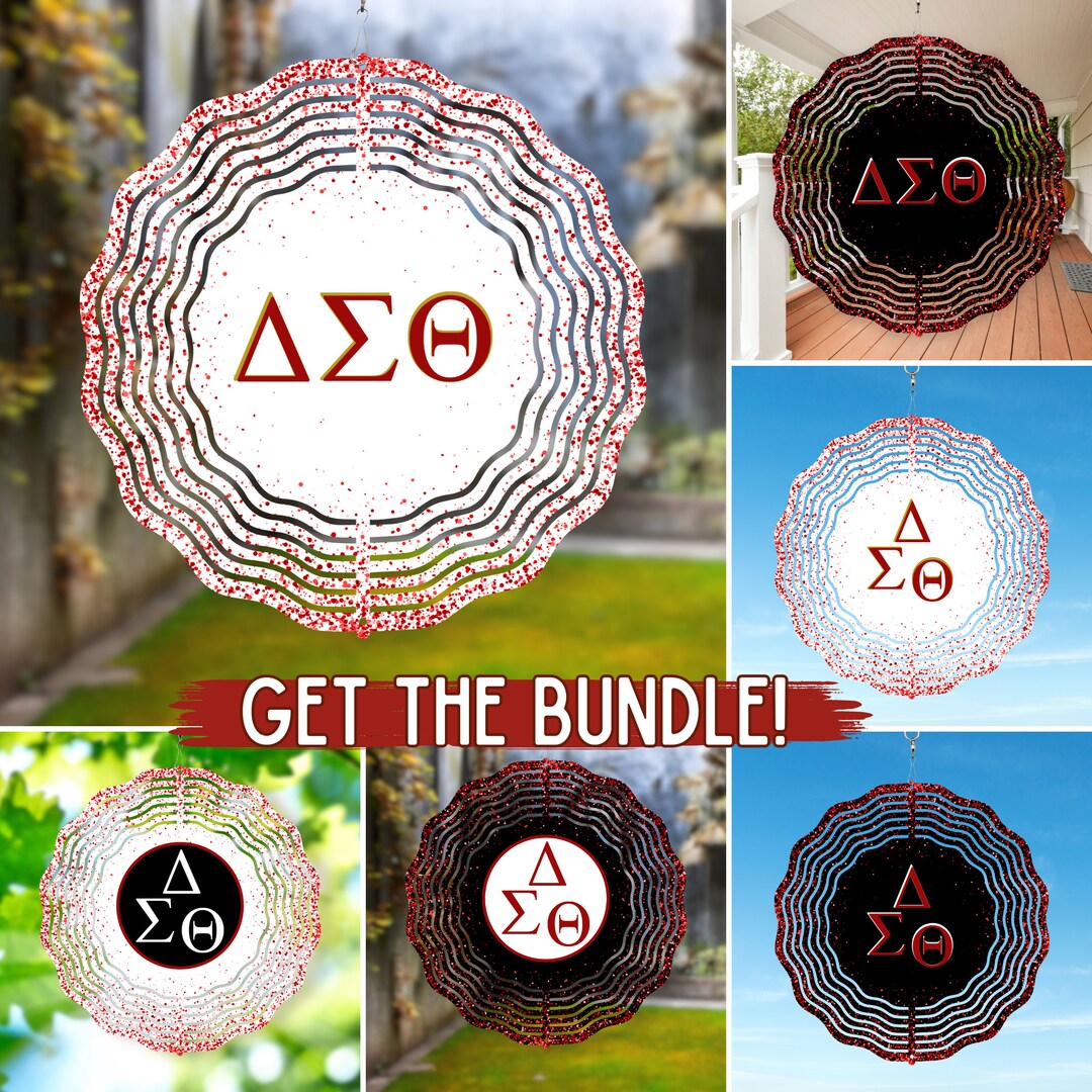 Delta Omega Theta PNG Wind Spinner BUNDLE Sorority Sublimation Design ...