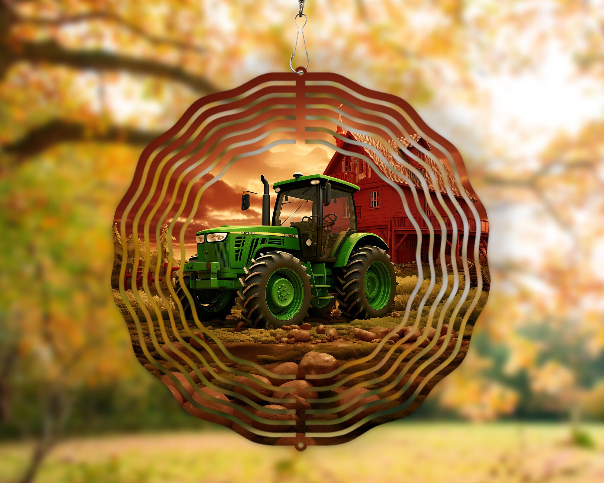 3D TRACTOR Wind Spinner PNG Tractor Sublimation Design Farm - Etsy ...