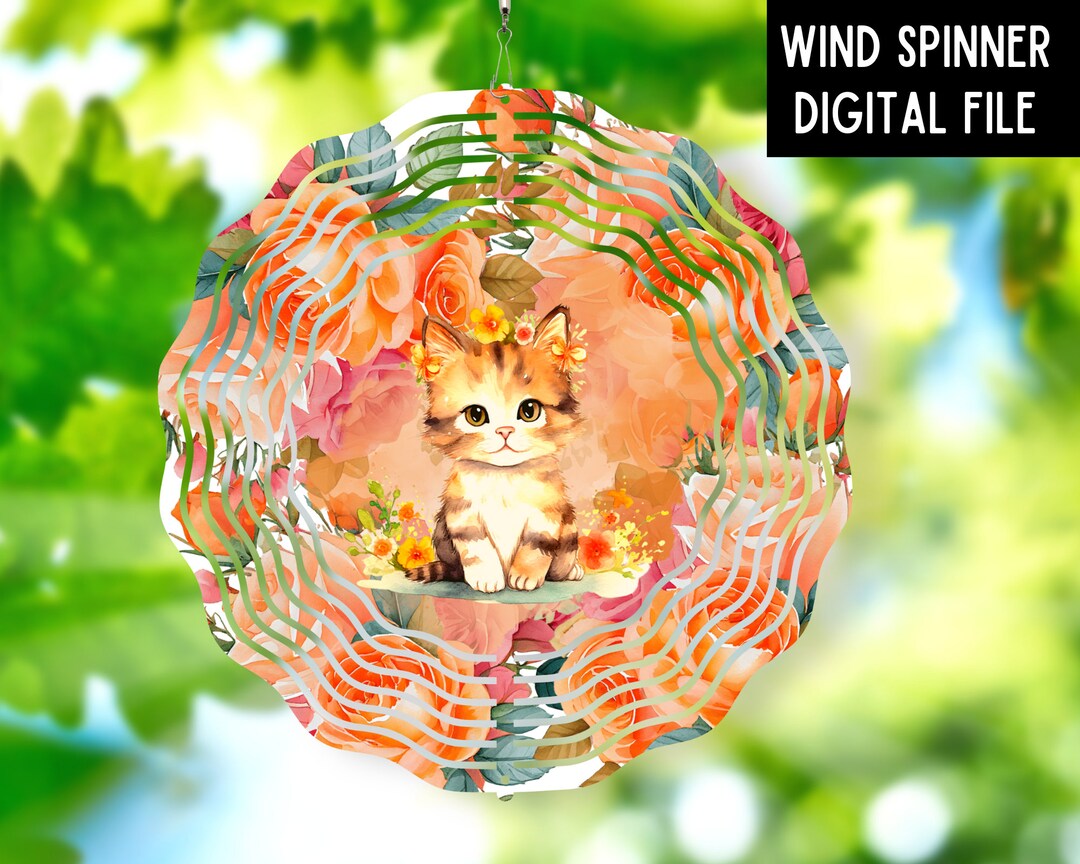 CUTE CAT PNG Cute Cat Wind Spinner Design Png for Windspinner ...