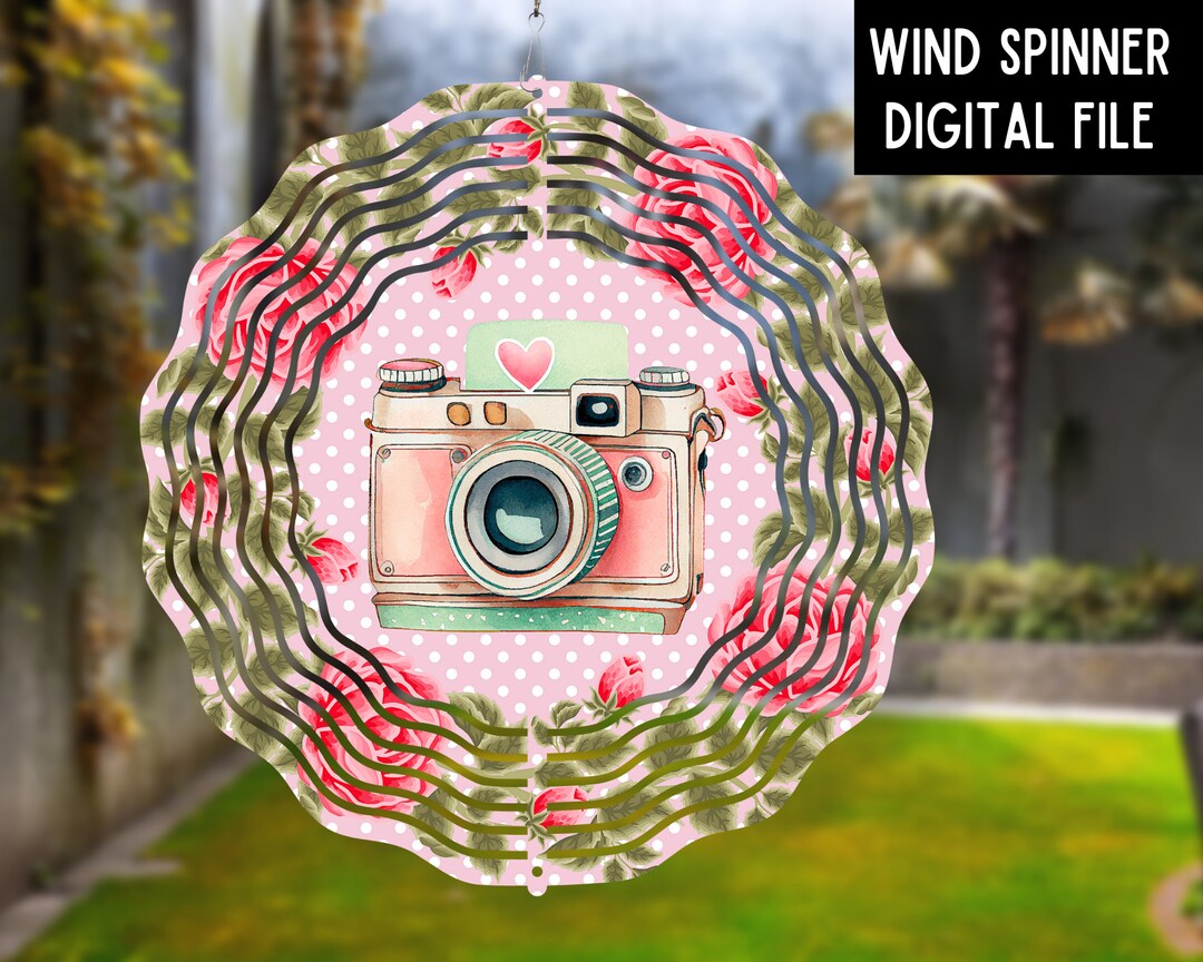 CAMERA PNG, Camera Wind Spinner, Digital Download, Vintage Camera ...