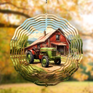 VINTAGE TRACTOR Wind Spinner PNG Tractor Sublimation Design Farm ...