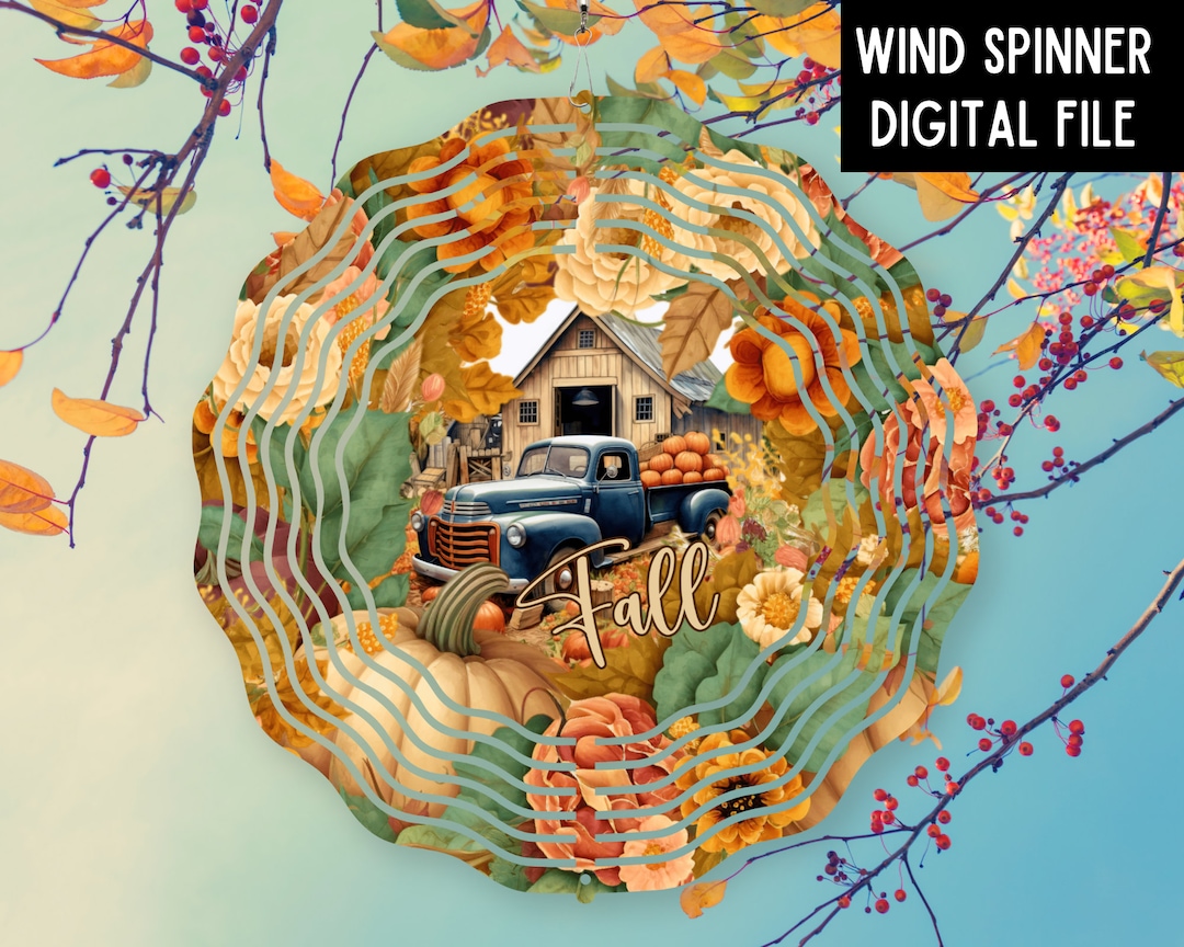 FALL Wind Spinner Design Sublimation PNG Fall Windspinner - Etsy