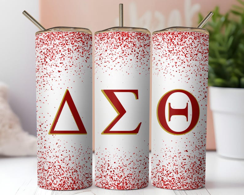 Delta Sigma Theta 20 Oz Tumbler Wrap Bundle DST Cup Wraps DST Tumbler ...