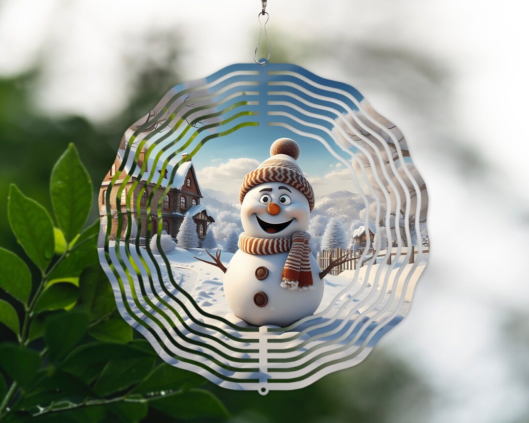 3D SNOWMAN Wind Spinner PNG, Snowman Png, Snowman Sublimation Design ...
