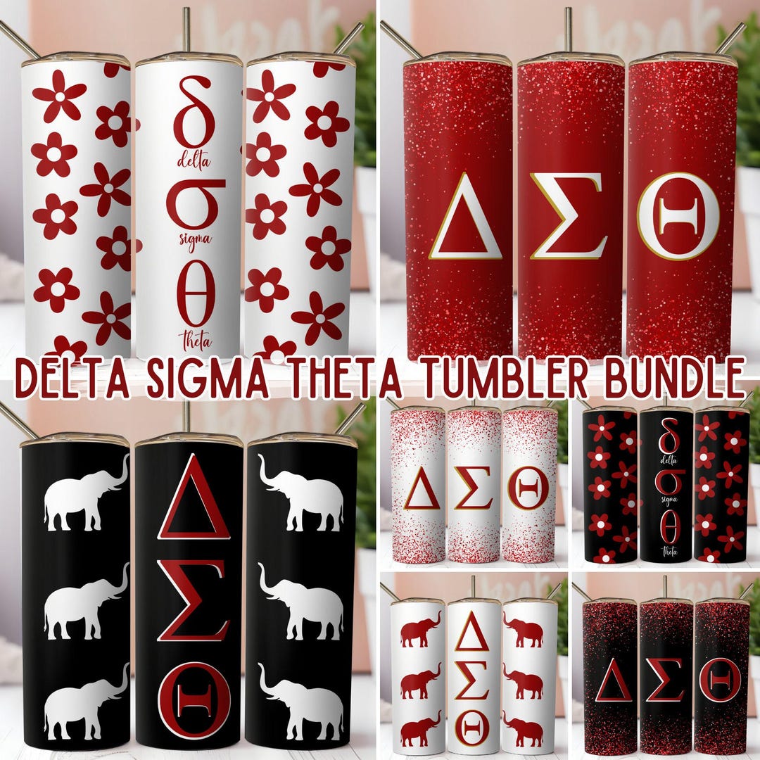 Delta Sigma Theta 20 Oz Tumbler Wrap Bundle DST Cup Wraps DST Tumbler ...
