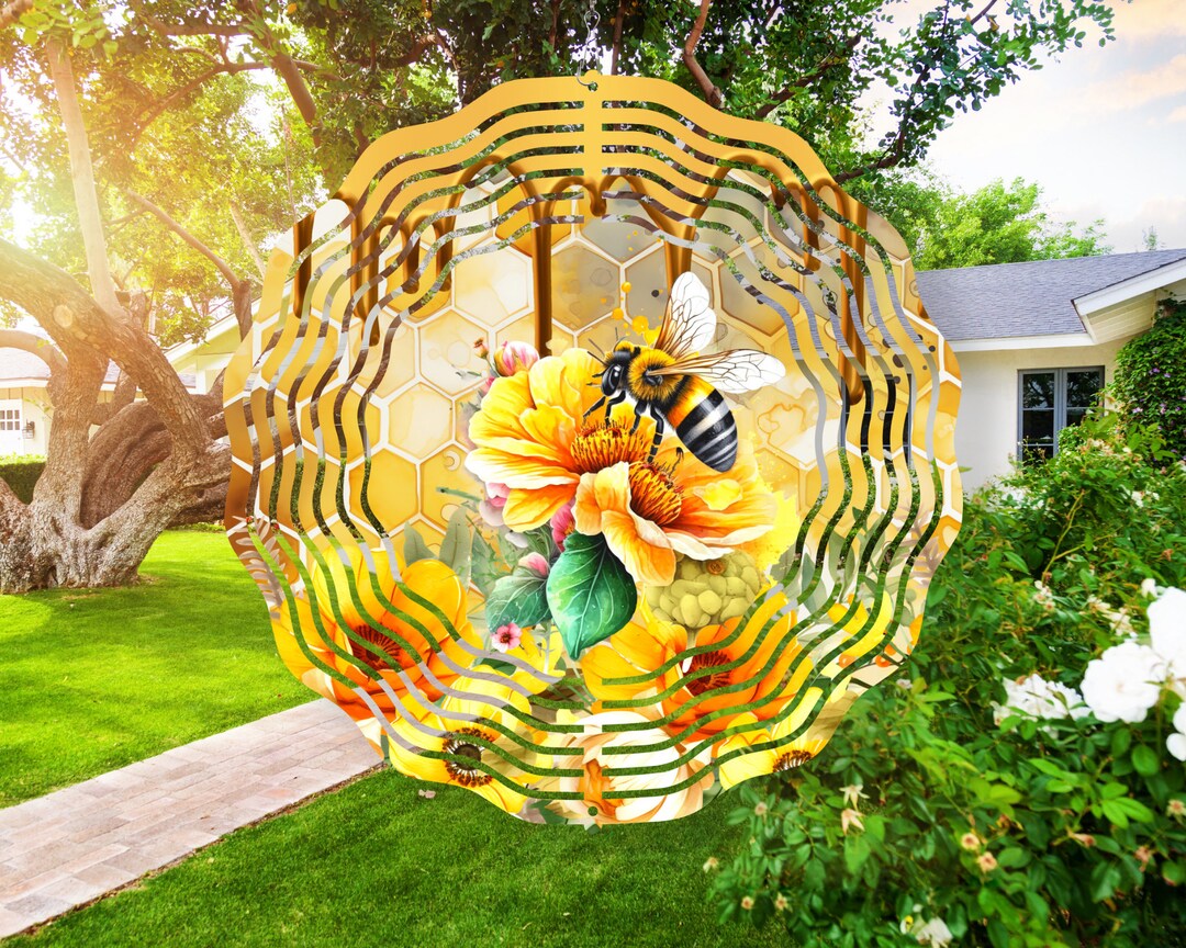 HONEY BEE Wind Spinner PNG Bee Windspinner Design Digital Download ...