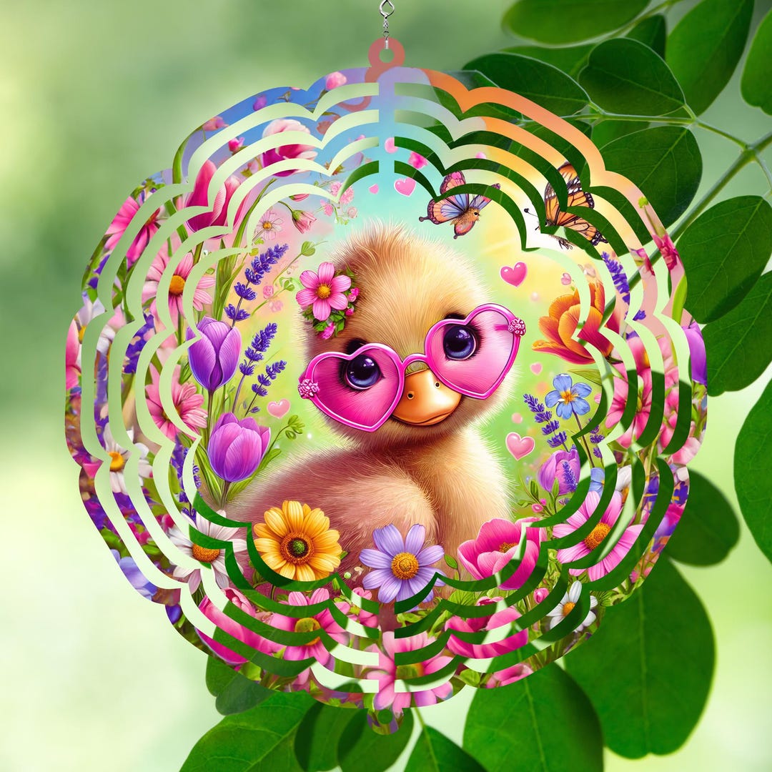 Cute Duck Wind Spinner PNG for Sublimation Animal Designs for ...