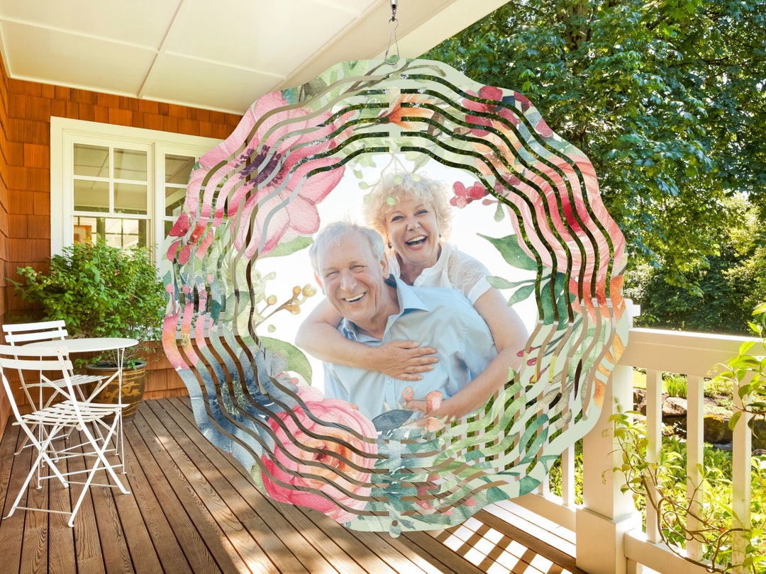 Photo Frame Wind Spinner PNG Add Photo Design Watercolor Floral Design ...