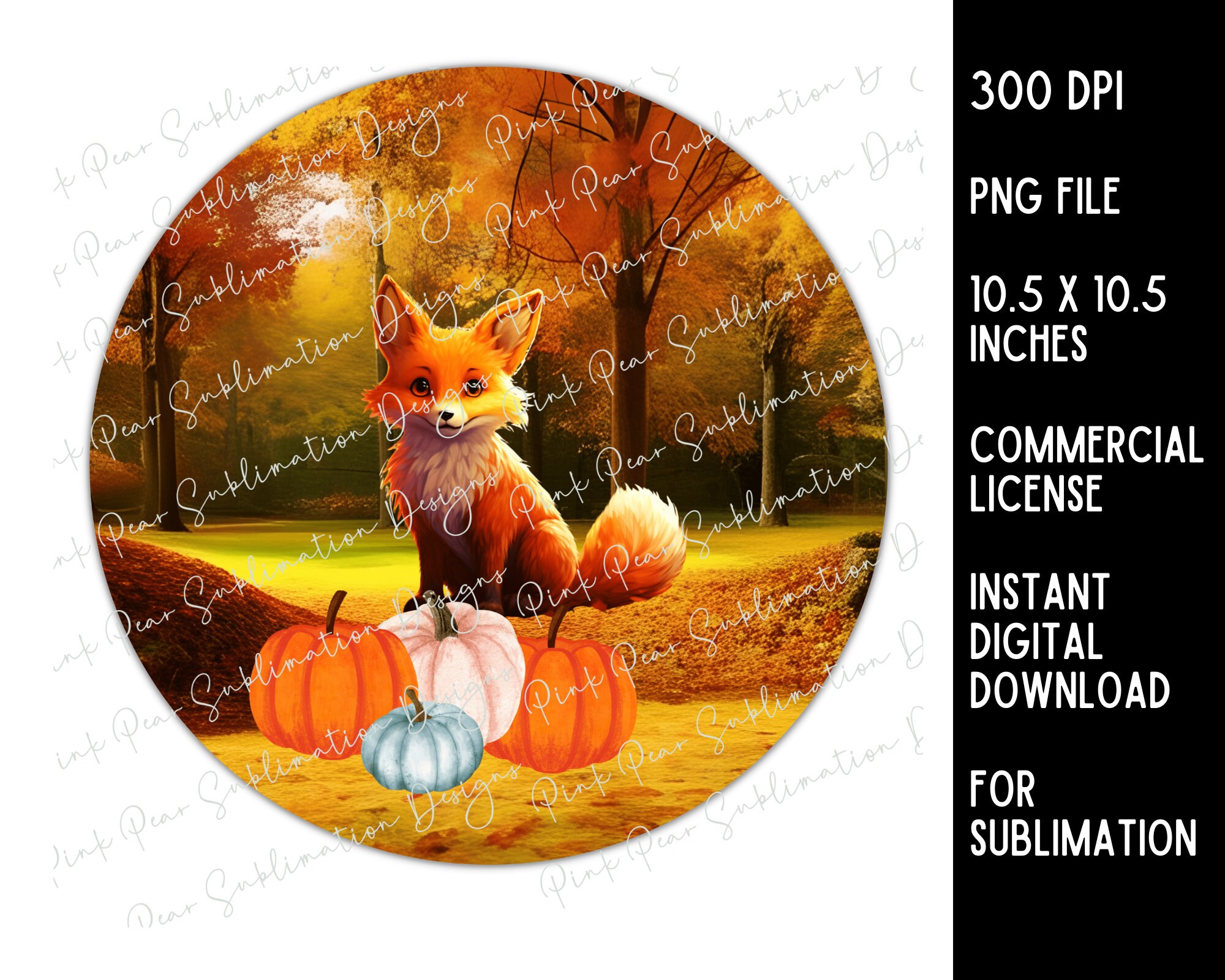 FALL FOX Wind Spinner Design Fall PNG Wind Spinner Png Fox - Etsy