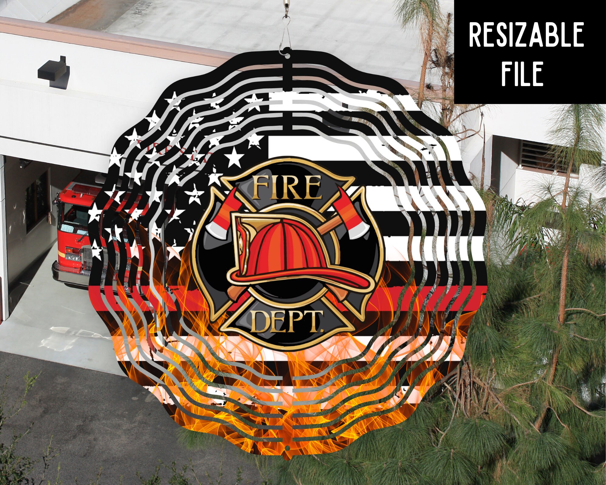 FIREFIGHTER Sublimation PNG Fire Dept Design Sublimation - Etsy