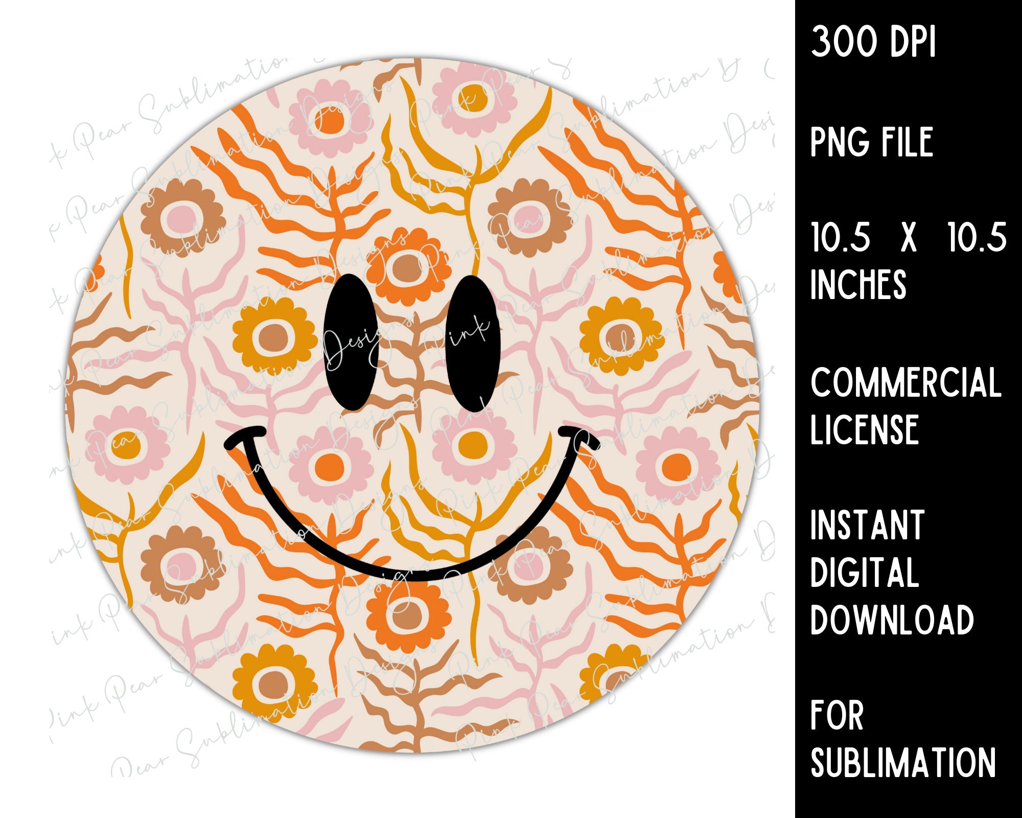 SMILEY FACE Wind Spinner Design Retro Wind Spinner PNG - Etsy