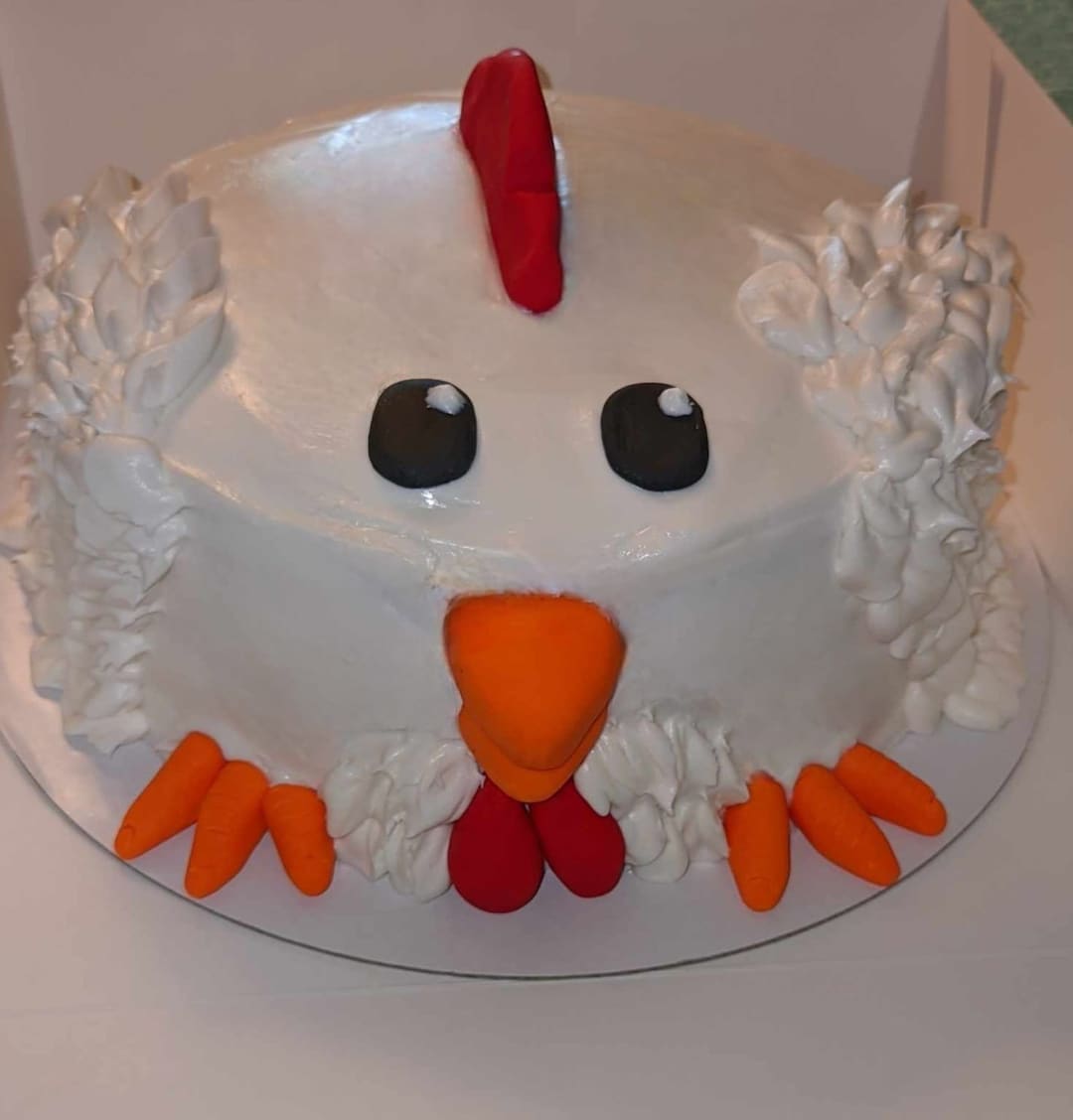 Chicken Edible Fondant Cake Toppers - Etsy
