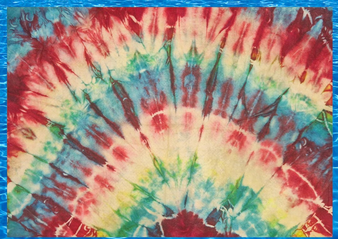 Diving Shammy: Ice-dye Neon Unique Diver's Shammie Chamois Towel With ...