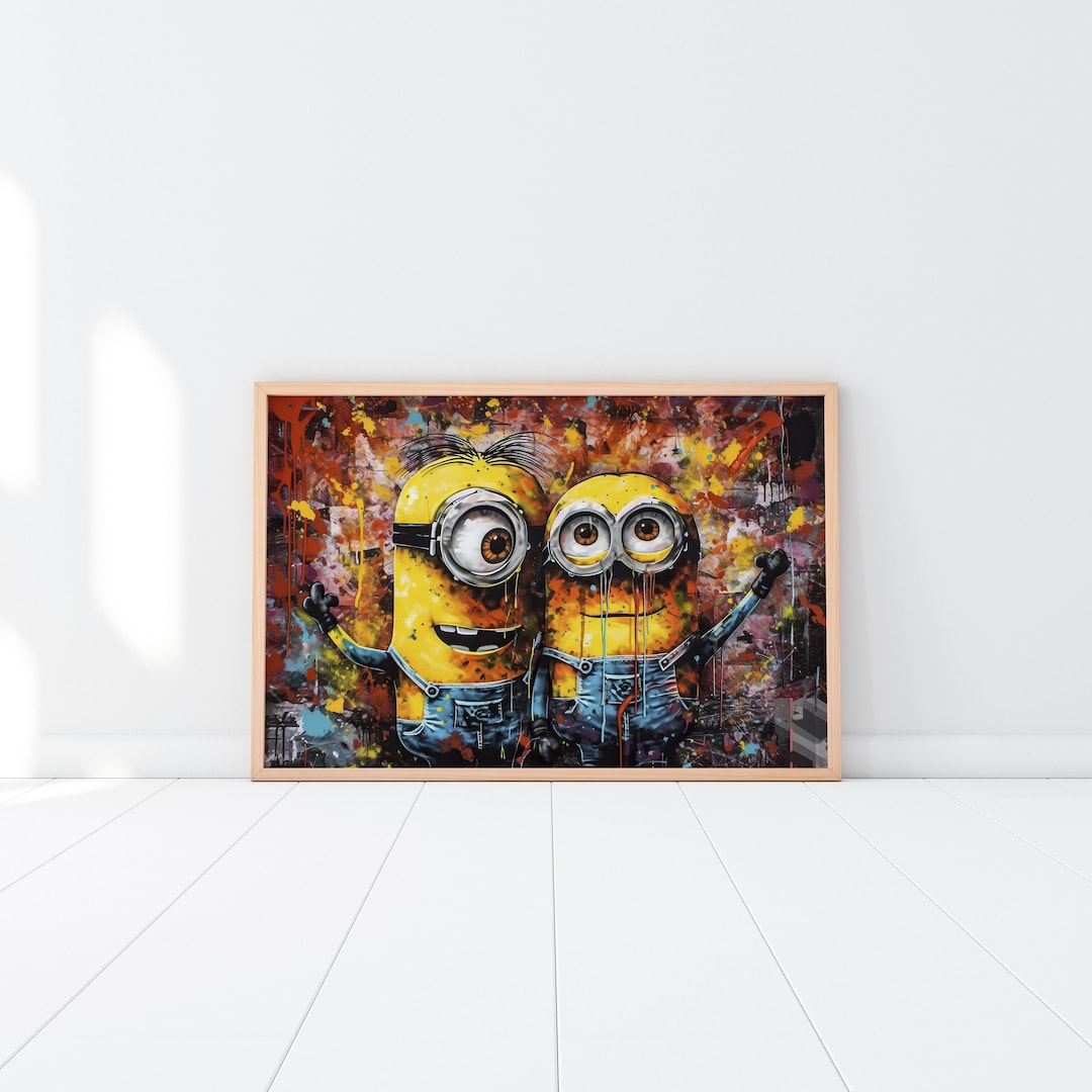 The Minions Poster Graffiti Street Art Wall Art Urban Art Pop Art Deco ...