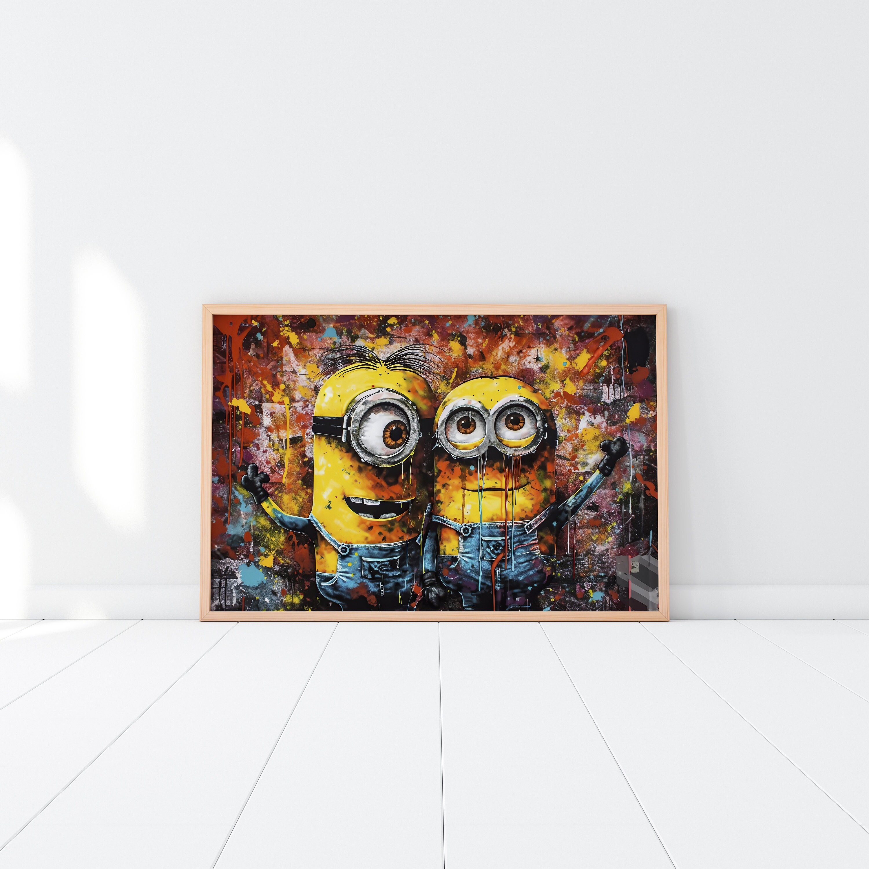 The Minions Poster Graffiti Street Art Wall Art Urban Art Pop Art Deco ...