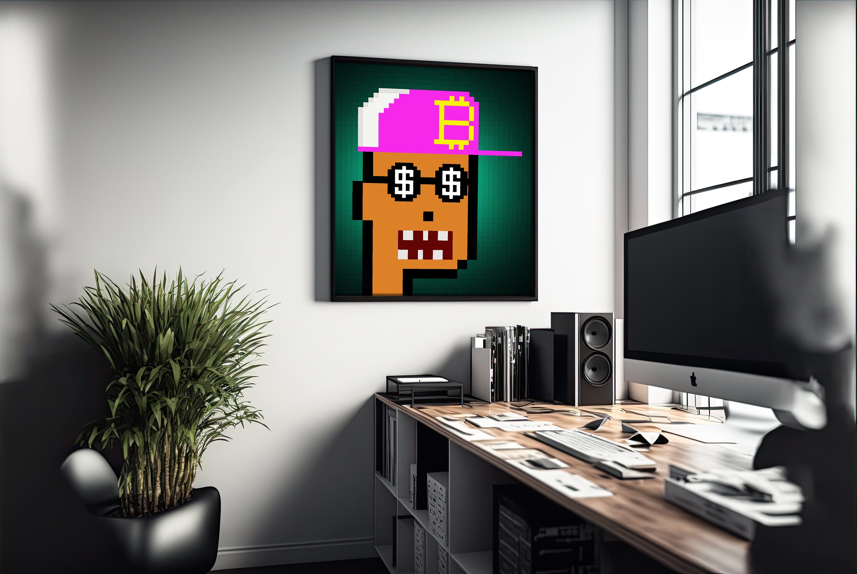 Cryptopunks Poster NFT Art Nft Wall Art Nft Print Pixel Art Crypto ...