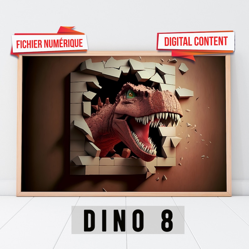 Dinosaur T-rex Poster Jurassic Park Kids Bedroom Home Decor - Etsy