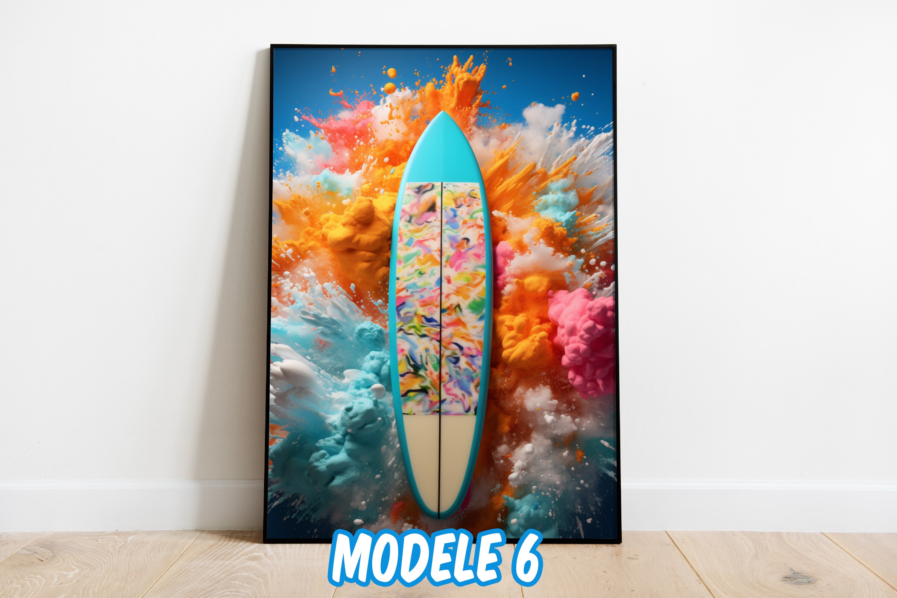 Surfboard Poster Graffiti Street Art Wall Urban Art Pop Art Deco Gift ...