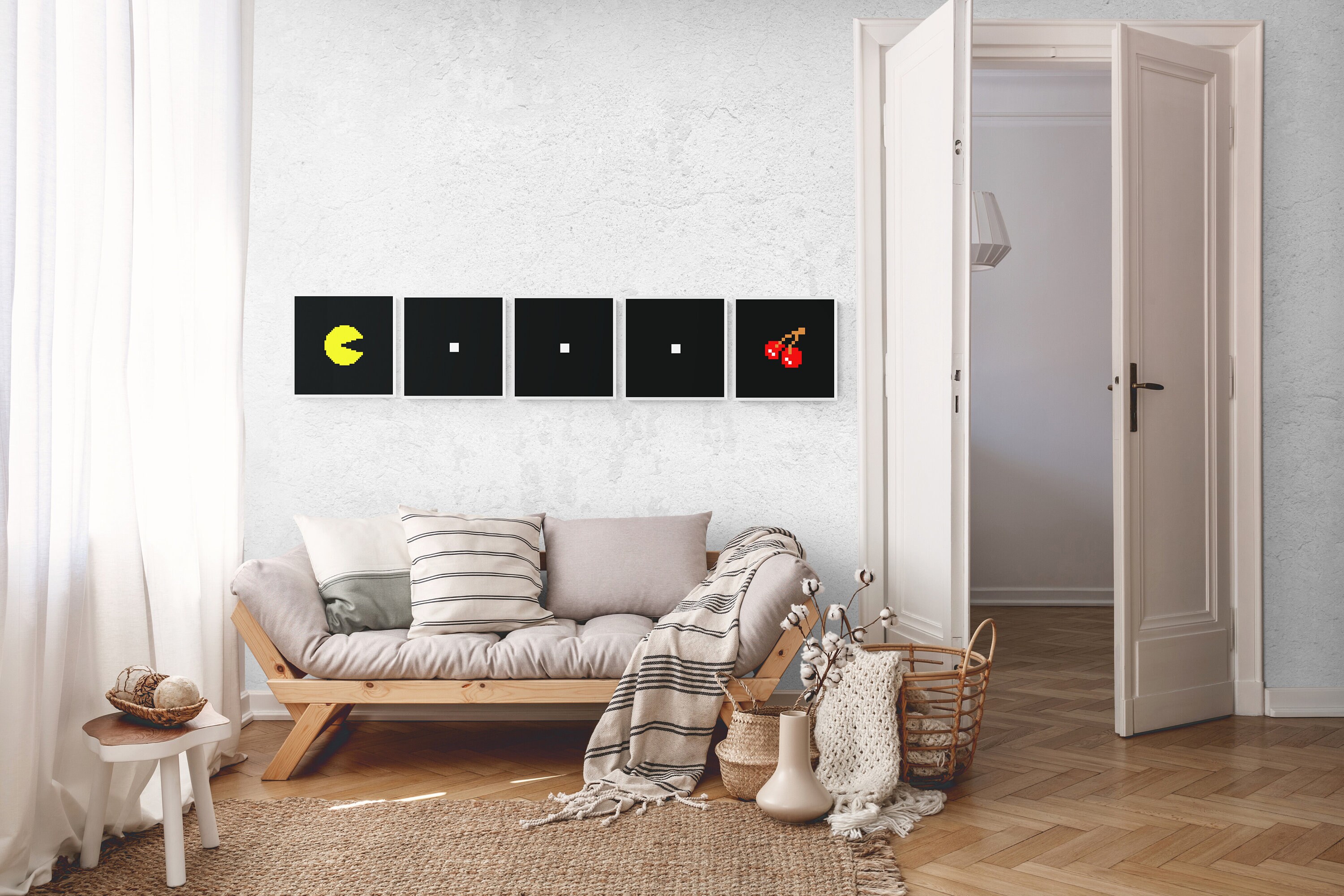Pac-man Arcade Game Poster Pixel Art Retro Gaming Vintage Geek Atari ...