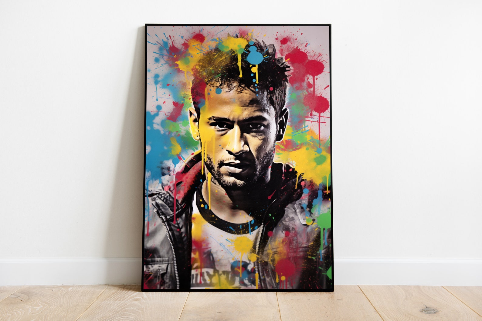 Neymar Jr Poster Graffiti Street Art Urban Pop Art Deco Sport Football ...