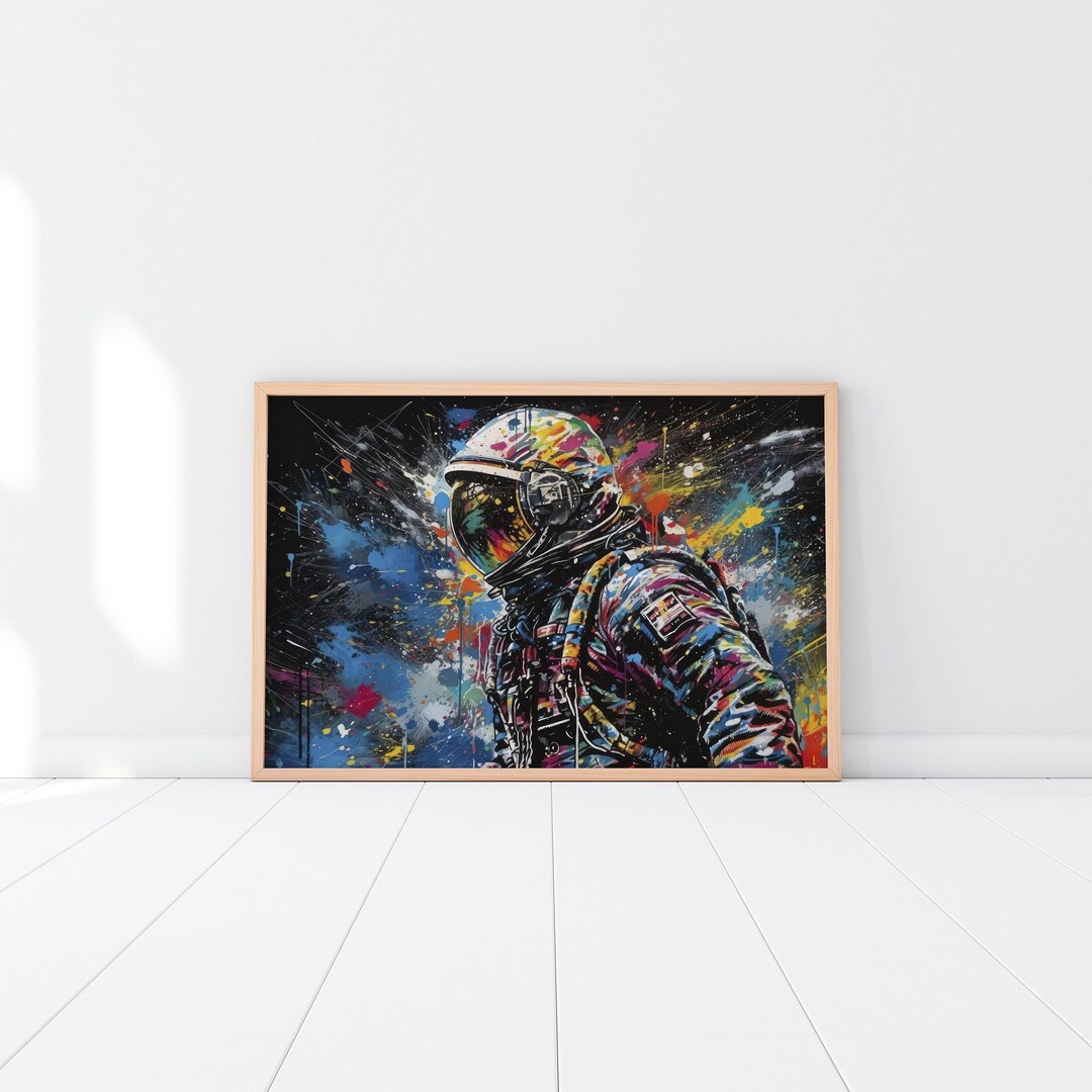 Poster Astronaut Graffiti Street Art Wall Art Pop Art Home Decor Gift ...