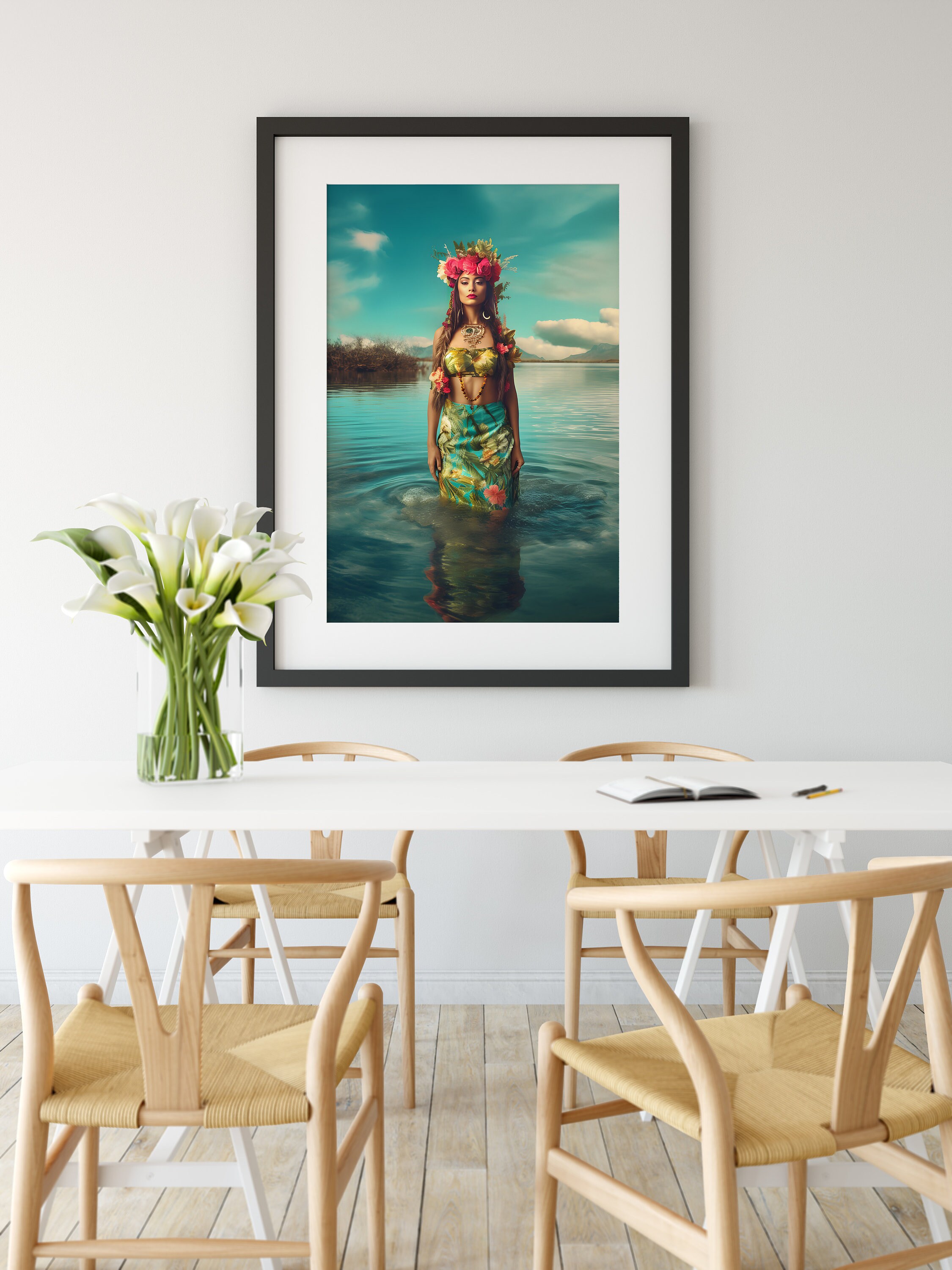 Poster Vahine Hula Girl Poster Tahiti Polynesia Vacation Gift Ideas ...