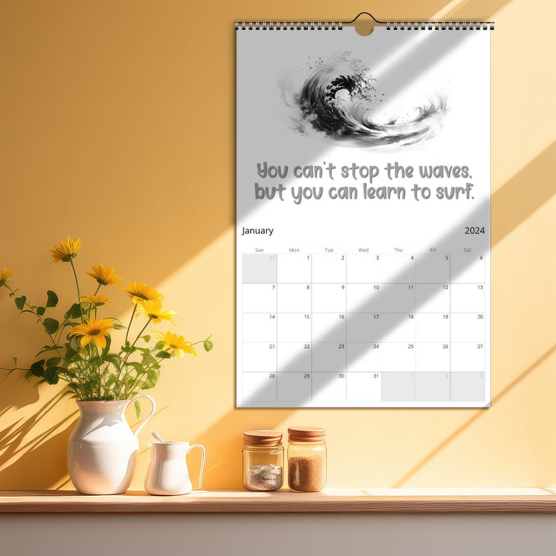 2025 Calendar Zen Proverb Well-being Inspiration Yoga Path Life ...