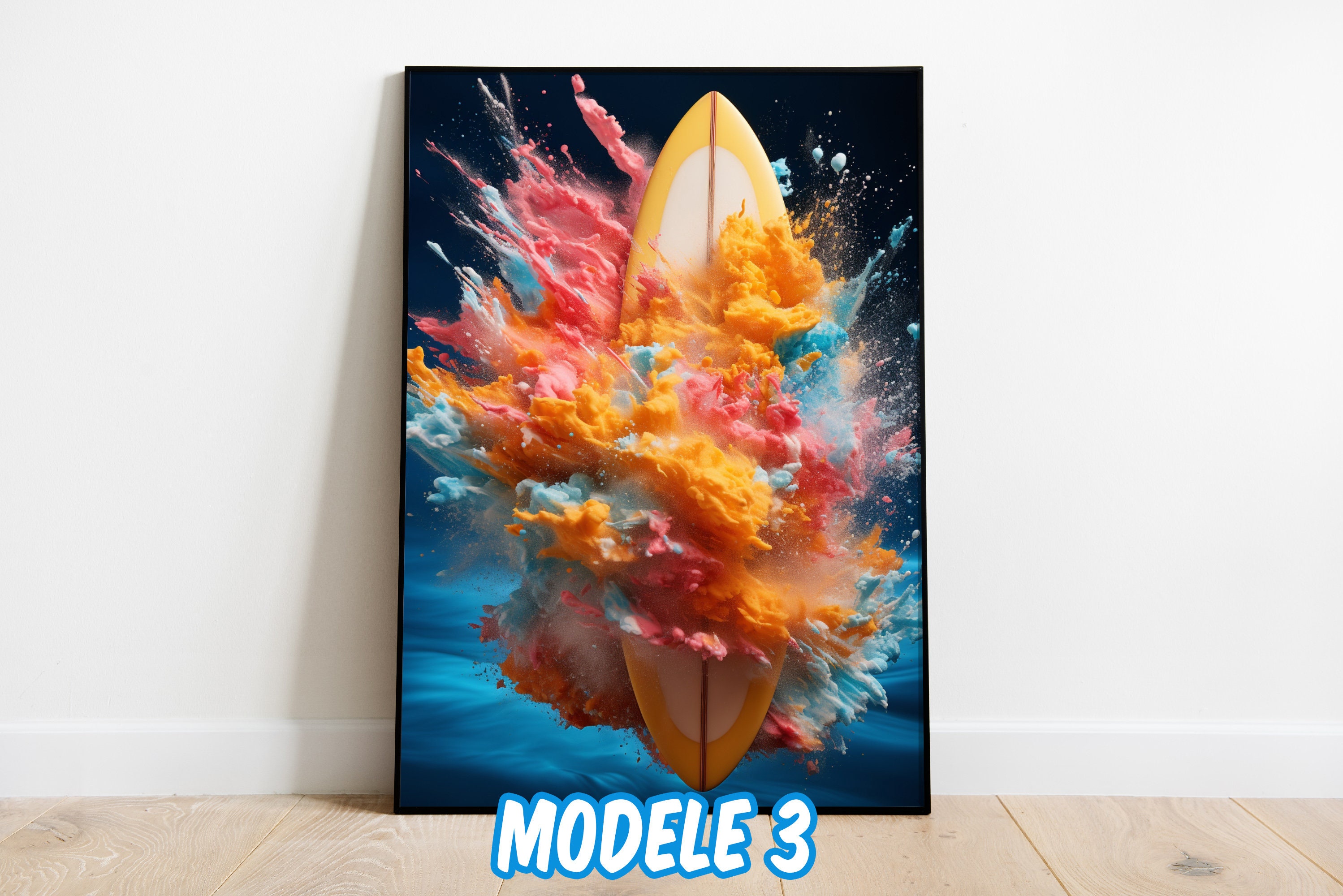 Surfboard Poster Graffiti Street Art Wall Urban Art Pop Art Deco Gift ...