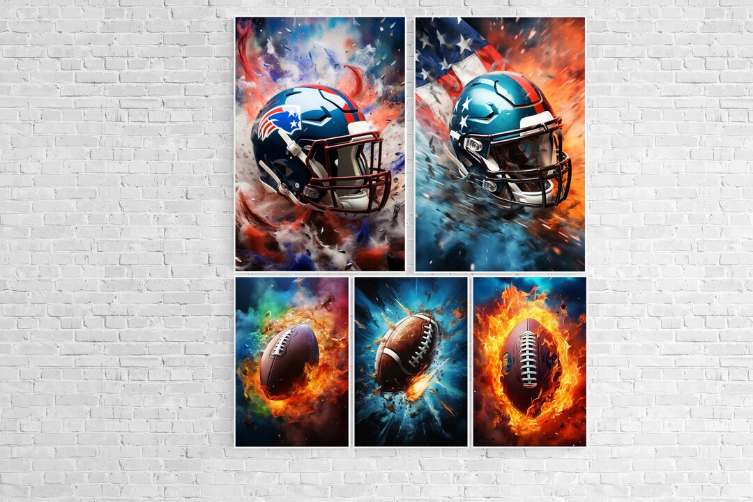 American Football Helmet Poster Graffiti Street Art Wall Urban Art Pop ...