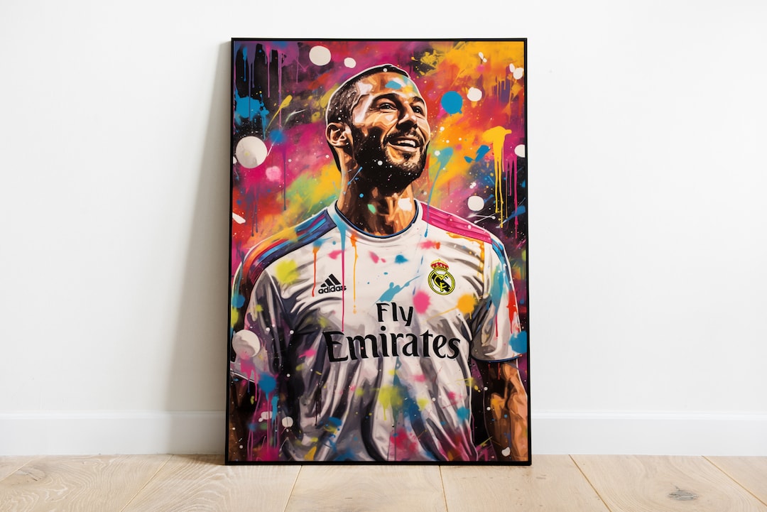 Karim Benzema Poster Graffiti Street Art Urban Pop Art Deco Sport ...
