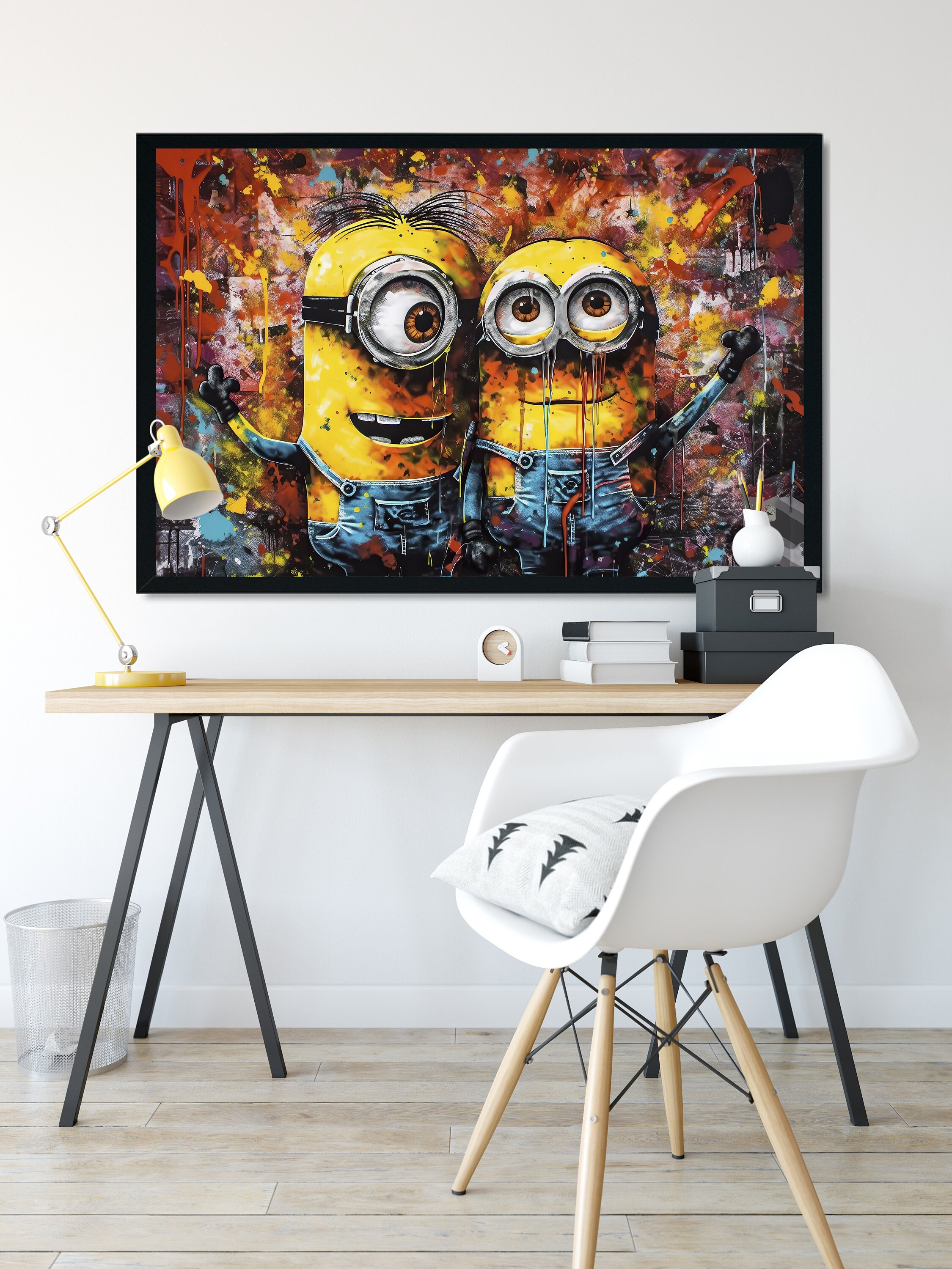 The Minions Poster Graffiti Street Art Wall Art Urban Art Pop Art Deco ...