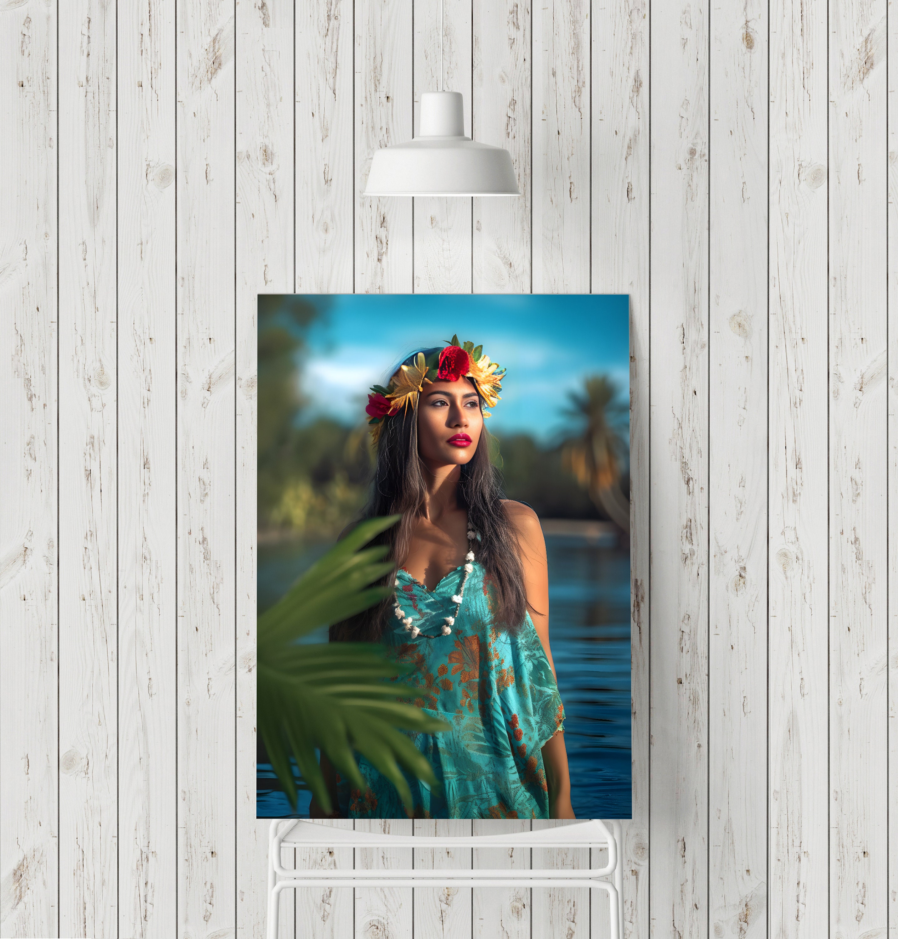 Poster Vahine Hula Girl Poster Tahiti Polynesia Vacation Gift Ideas ...