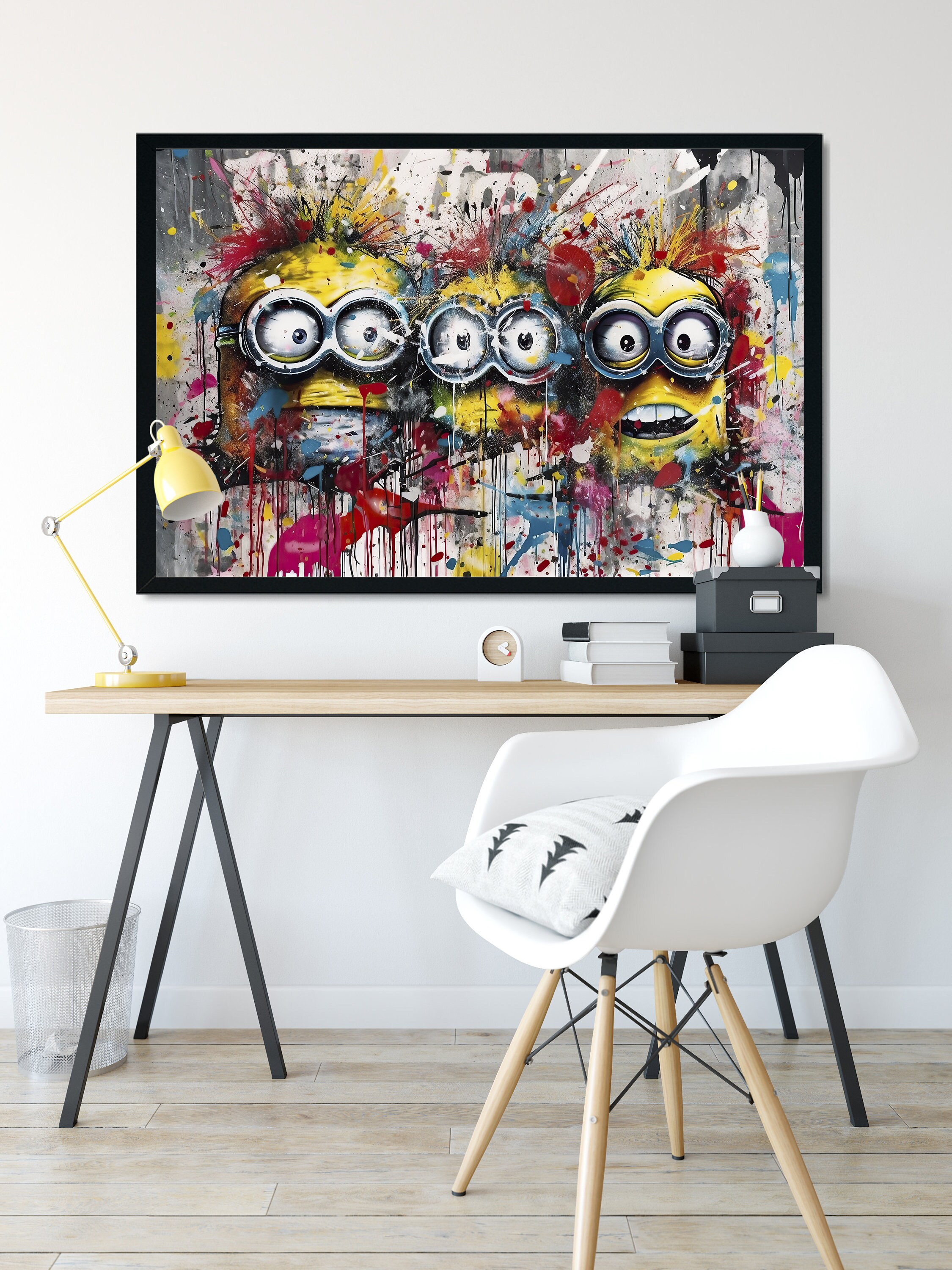 The Minions Poster Graffiti Street Art Wall Art Urban Art Pop Art Deco ...