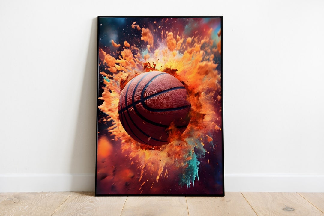 Basketball Poster Graffiti Street Art Wall Urban Art Pop Art Deco Dunk ...