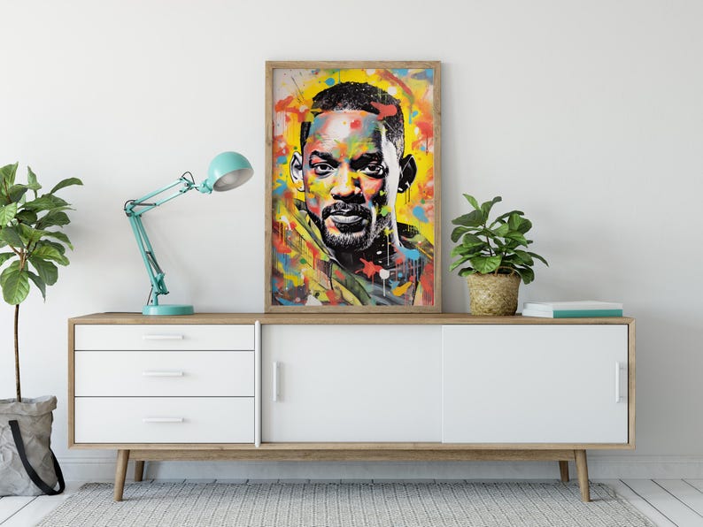 Poster Will Smith Graffiti Street Art Wall Art Urban Art Pop Art Deco ...