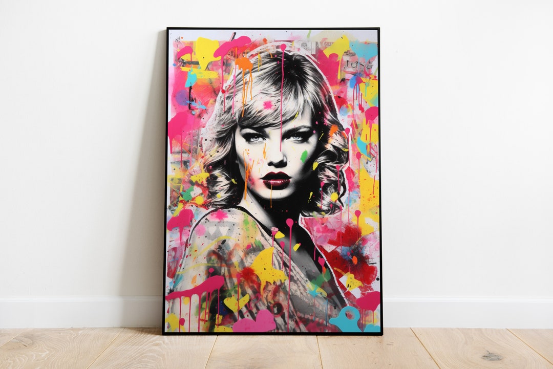 Taylor Swift Graffiti Poster Street Art Urban Pop Art Deco Star Cinema ...