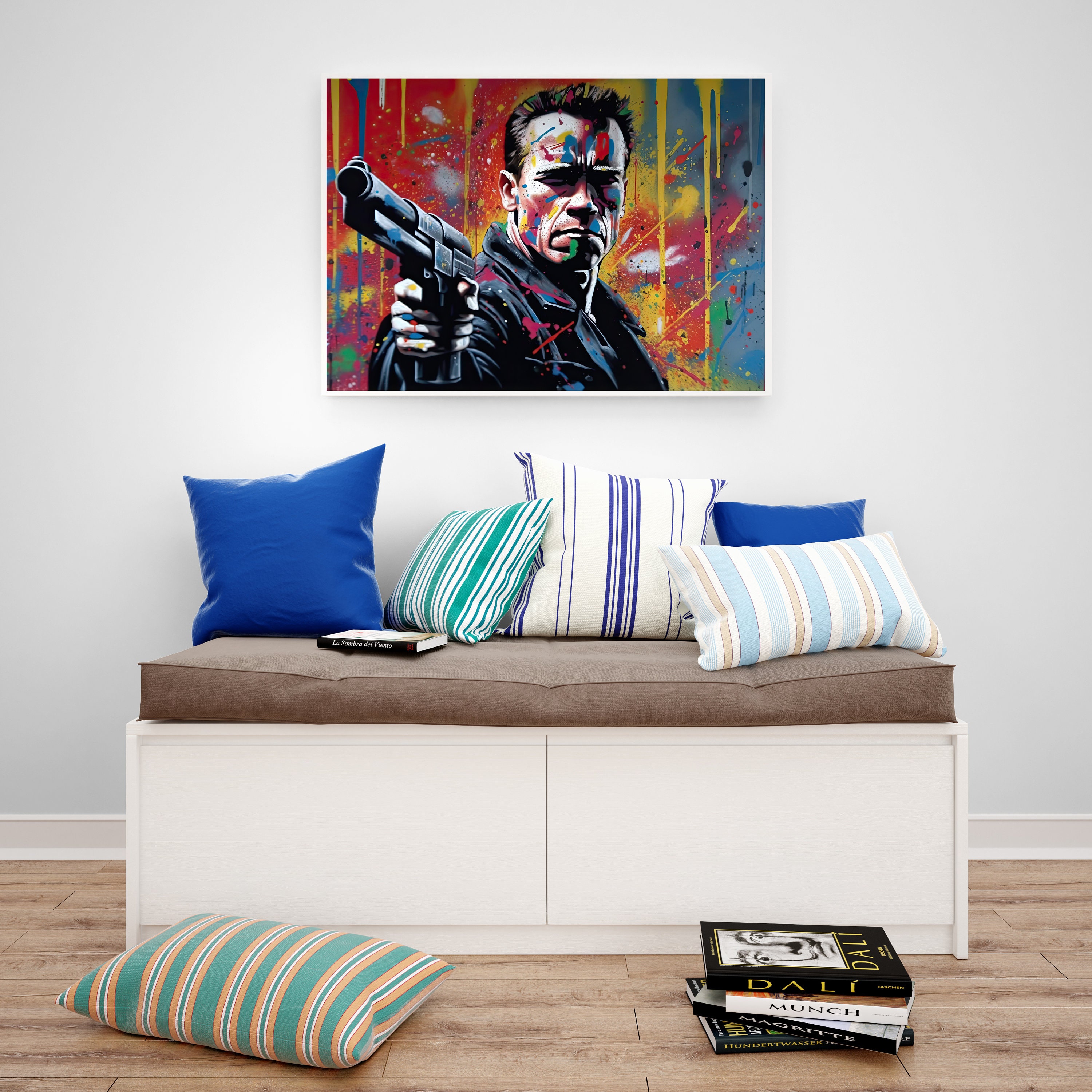 The Terminator Poster Graffiti Street Art Wall Art Urban Art Pop Art ...