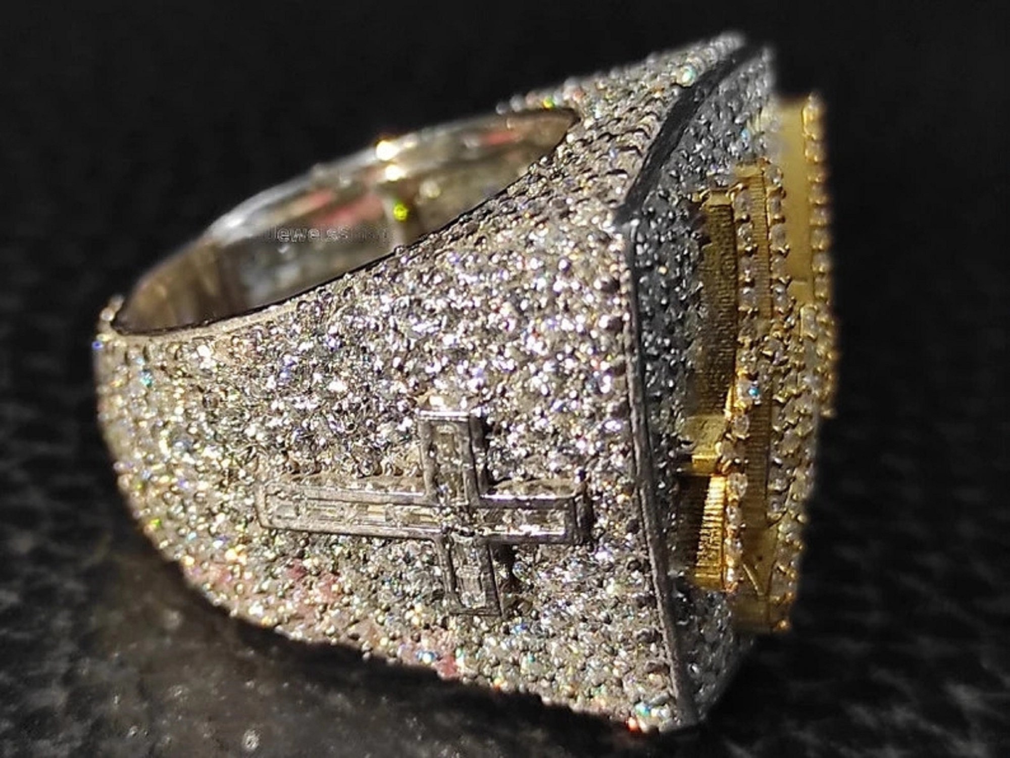 Initial Ring,gift for Men,full Custom Iced Ring,hip Hop Style Ring ...