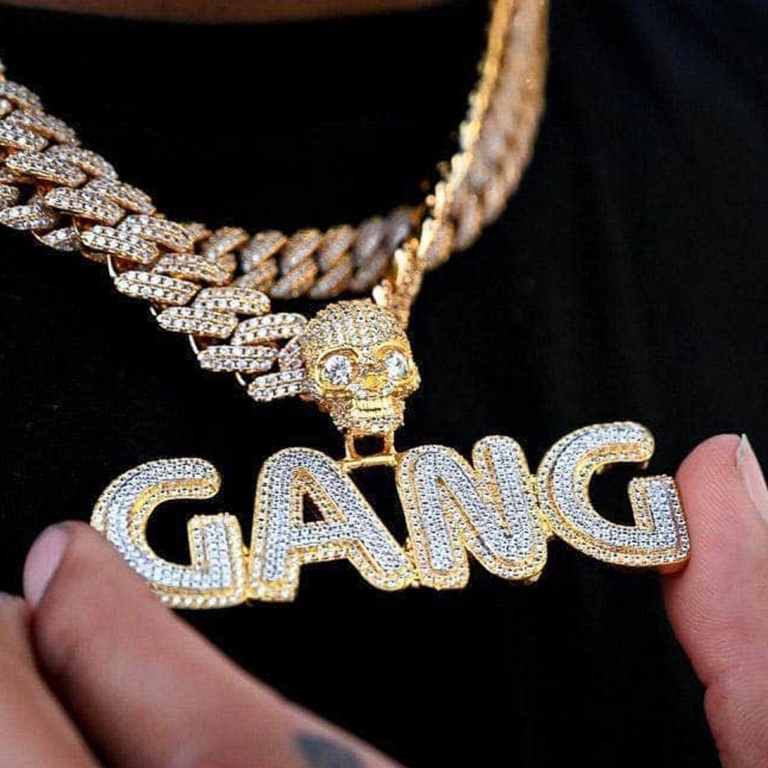 3D Word Letter Pendant''gang'' Letter - Etsy