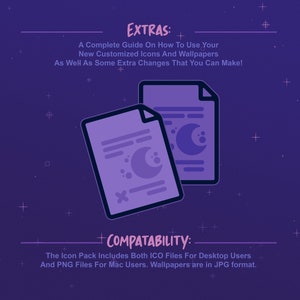 Cute Alchemy Magic Moon and Stars Mystic Lunar Computer Desktop Theme ...