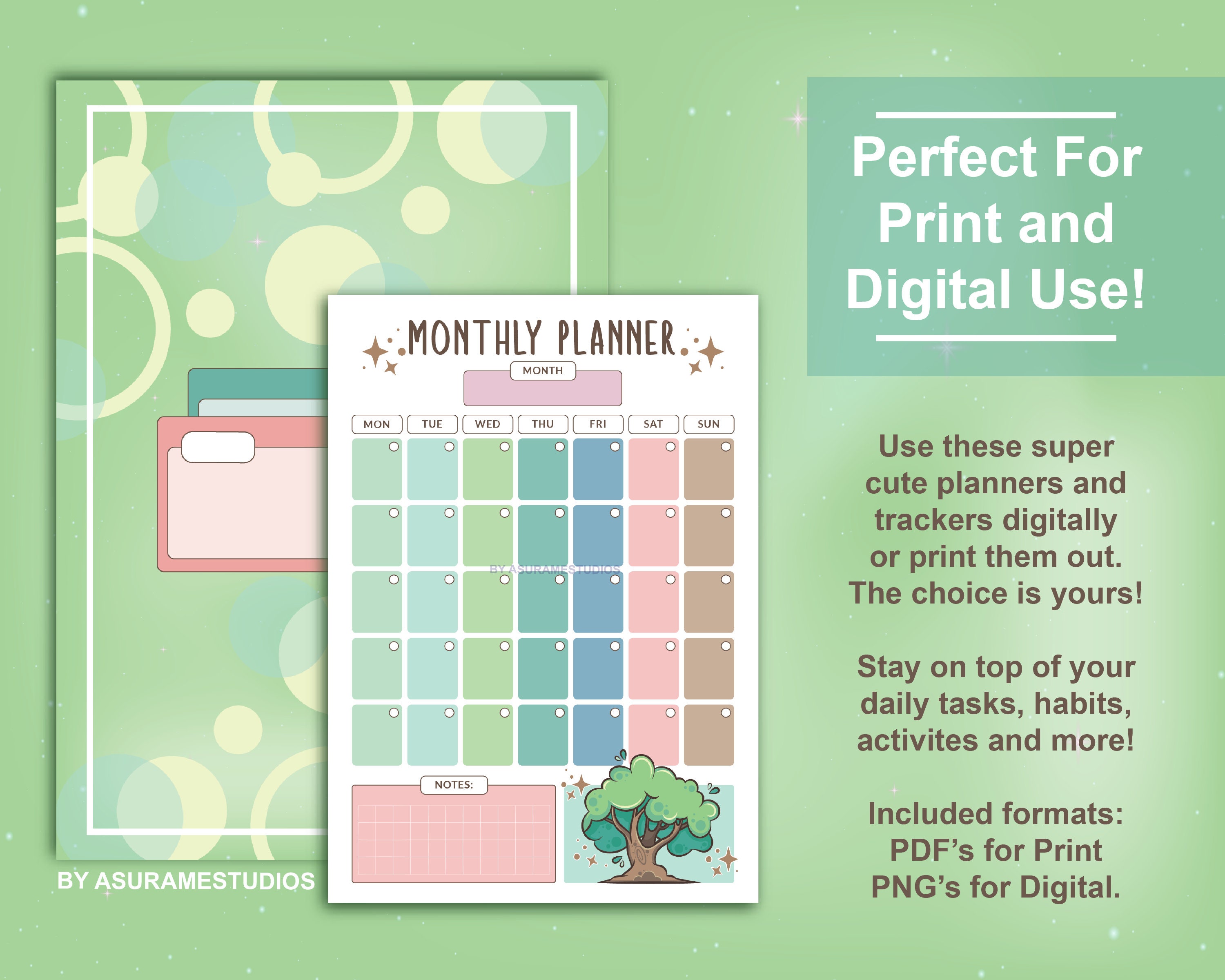 A Cozy Day With Frogs Printable 30 Piece Planner and Tracker Pack by ...