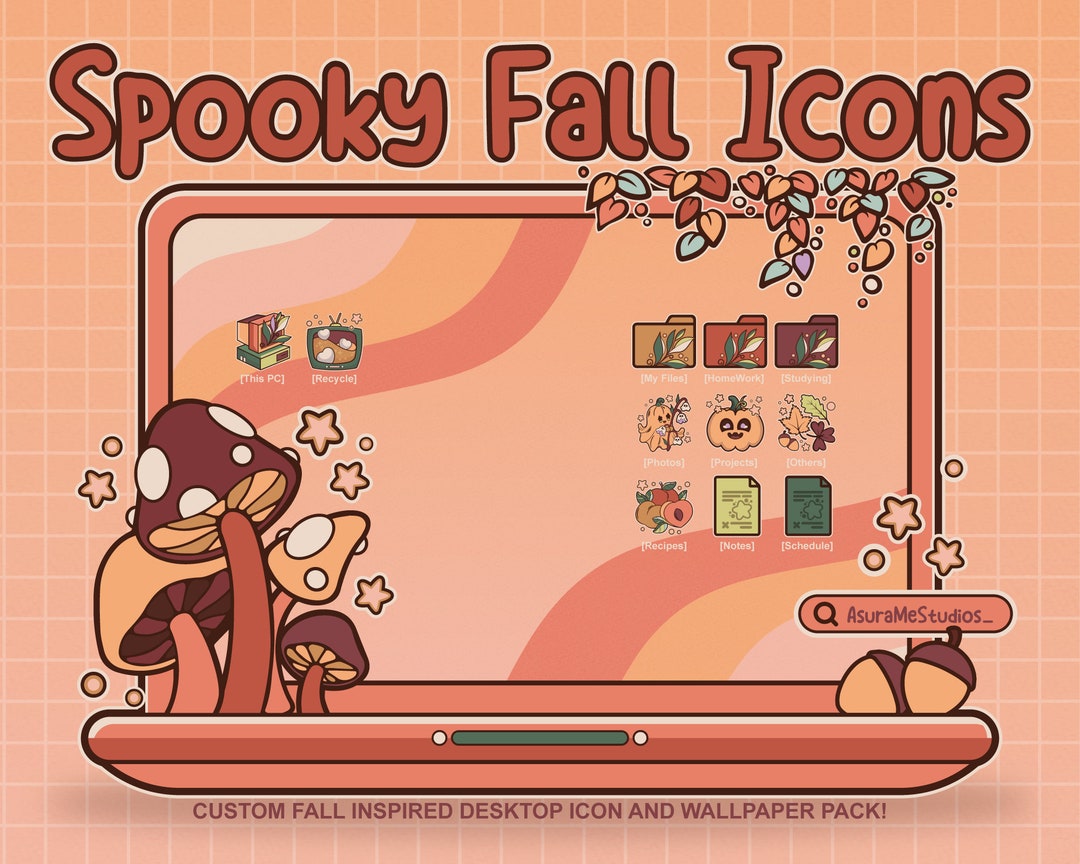 Cozy Spooky Fall / Autumn Pc/mac Desktop Theme and Aesthetic Background ...