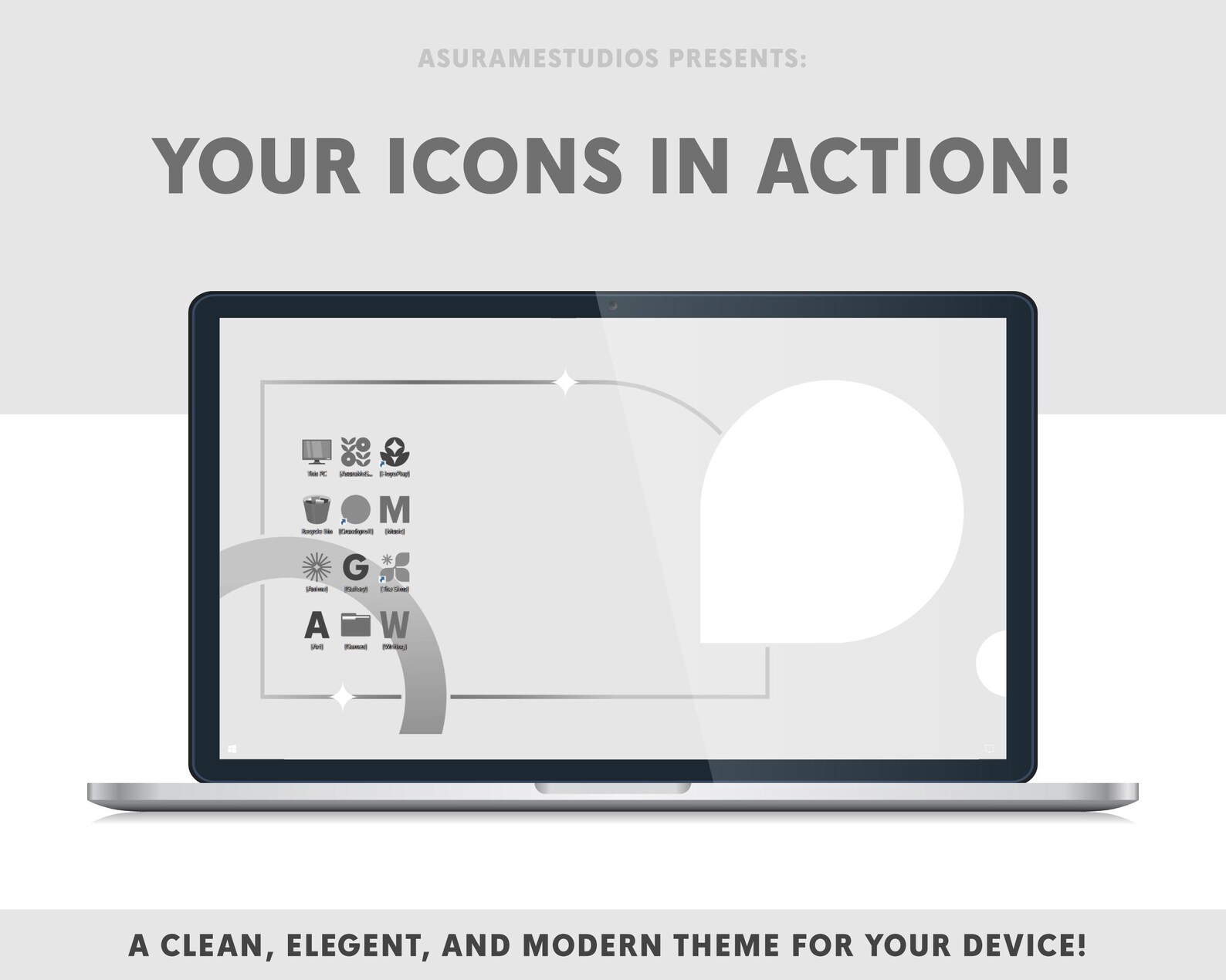 255+ Minimalist Black and White Aesthetic Desktop Folder/file Icon ...