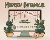 Modern Boho Botanical Floral Wanderlust Travel Computer - Etsy